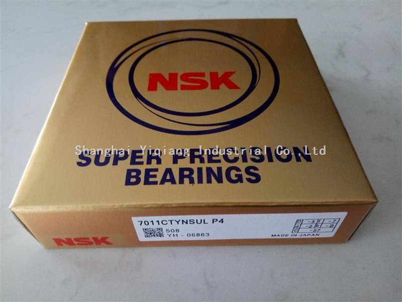 NSK High Precision Angular contact ball bearing 7011CTYNSULP4 ...